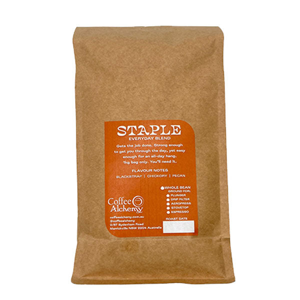 Staple: Specialty Coffee Blend - Gets the job done – Coffee Alchemy